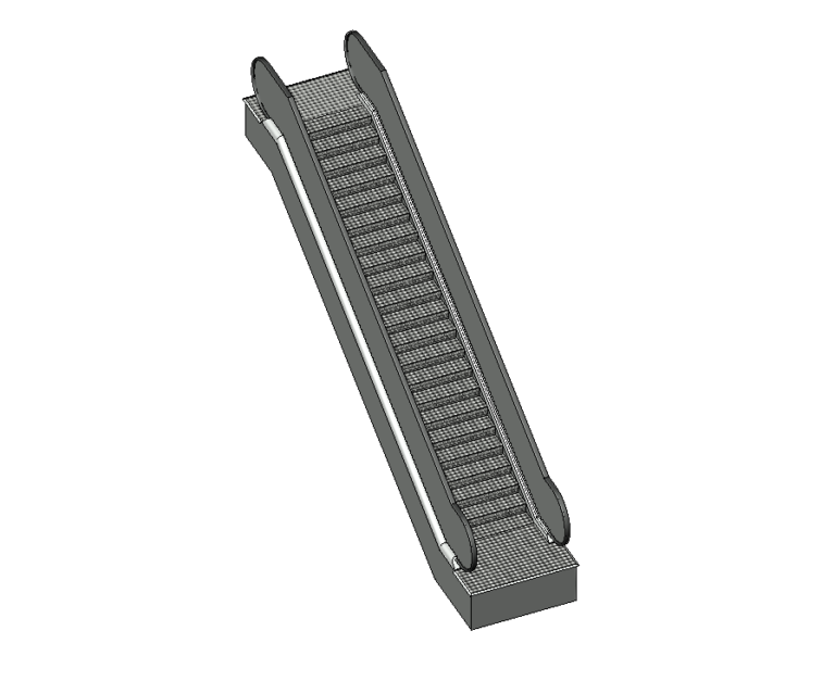 Escalera de super mercado para Revit - Familias Revit Gratis