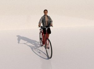 Personas Revit: chica con bicicleta - Familias Revit Gratis