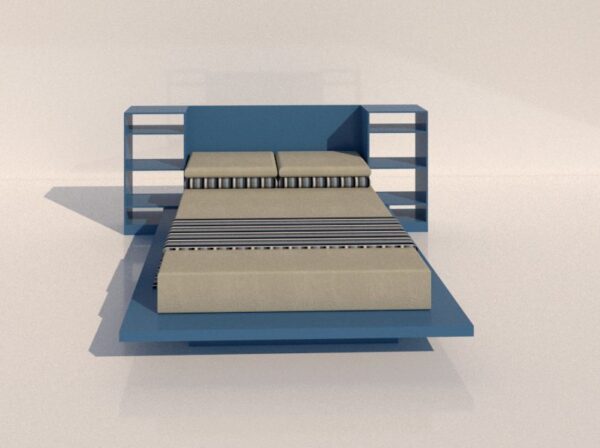 Cama de 2 plazas para Revit - Familias Revit Gratis