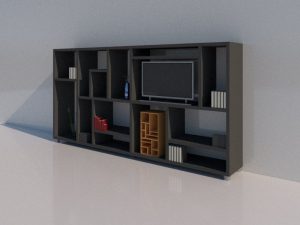 Mueble TV moderno para Revit - Familias Revit Gratis